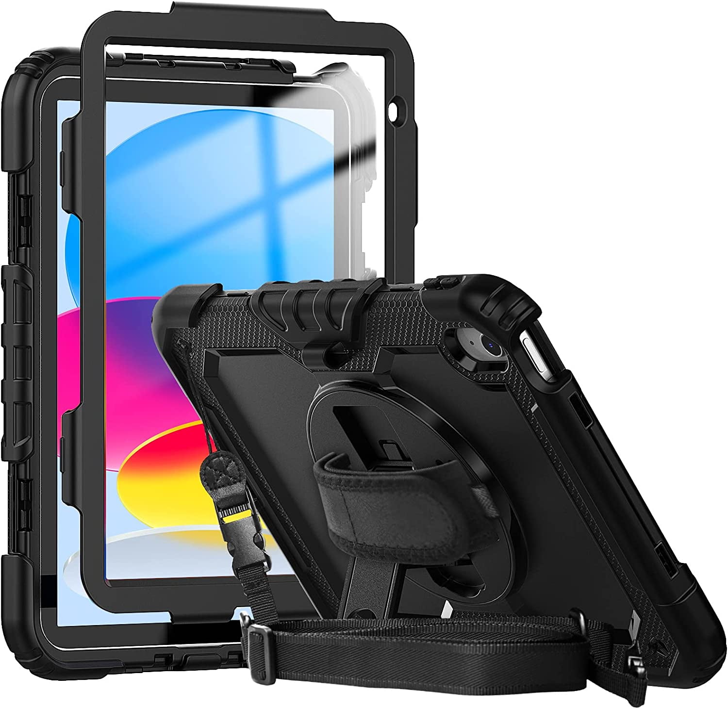 iPad 10th Generation Case 10.9 Inch with Screen Protector Pen Holder ...