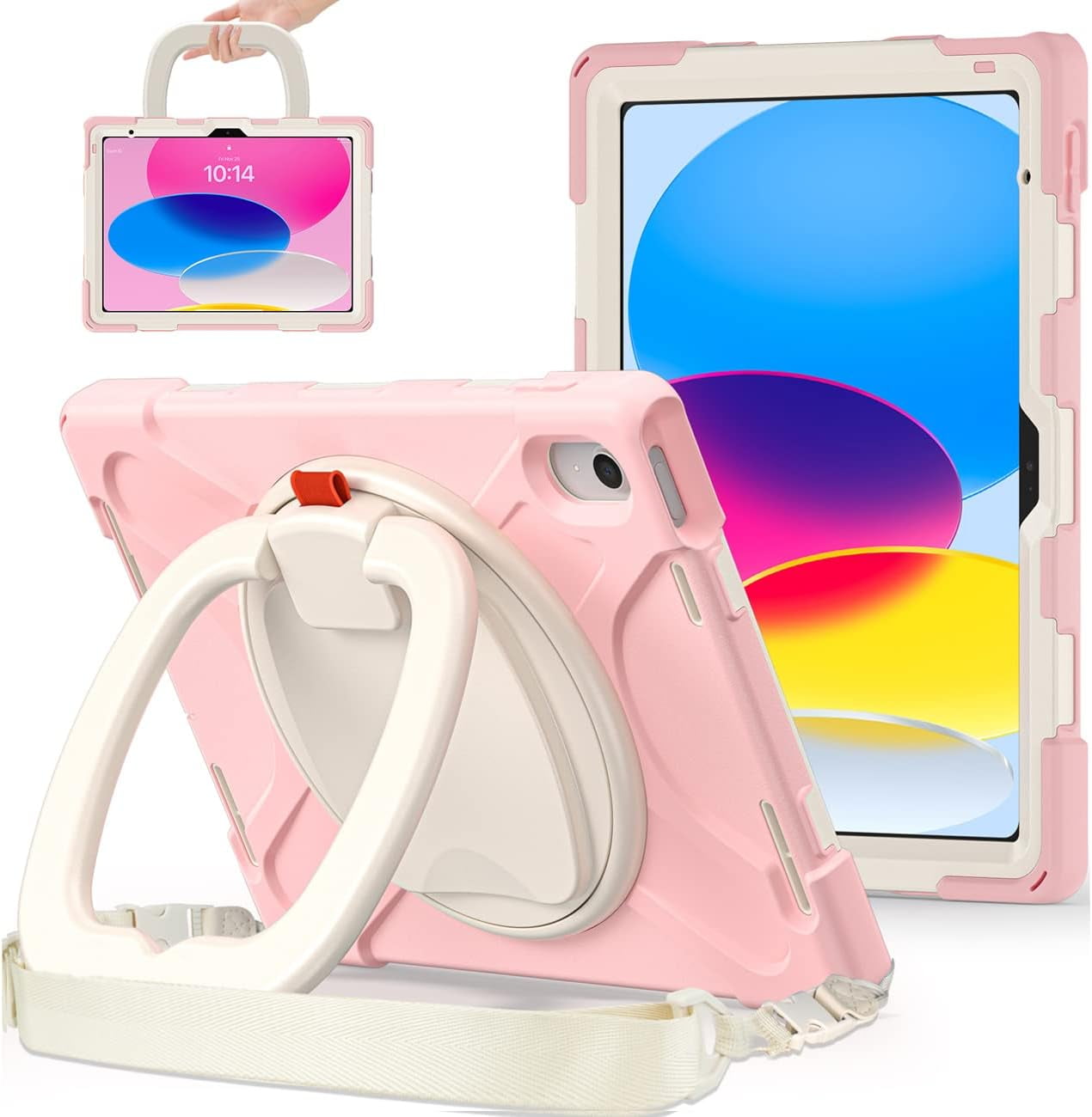 for iPad 10th Generation Case 2022,Heavy Sturdy Shockproof Kids Case ...