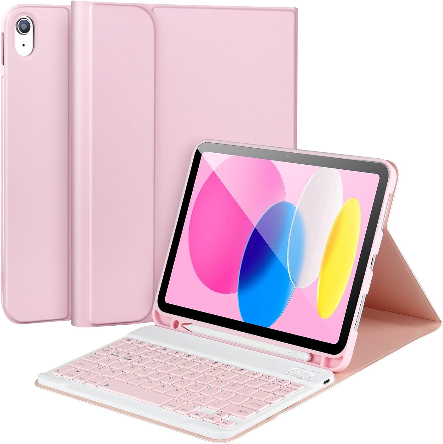 For iPad 11/10th Generation Case with Keyboard,Detachable Bluetooth ...