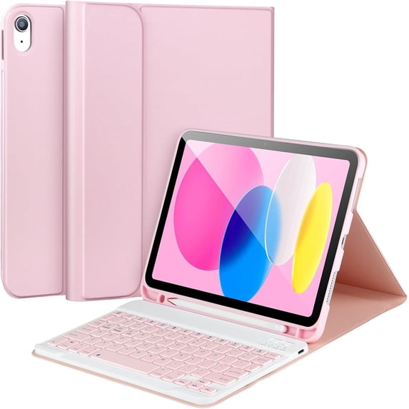 For iPad 11/10th Generation Case with Keyboard,Detachable Bluetooth ...