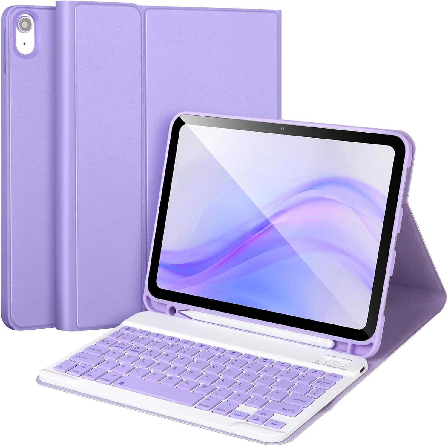 For iPad 11/10th Generation Case with Keyboard,Detachable Bluetooth ...