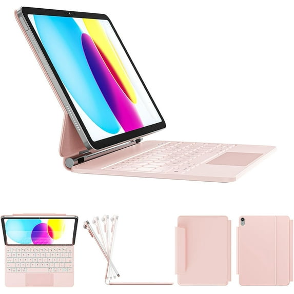 for iPad 11th(A16, 2025)/10th Generation Case with Keyboard, Magic ...