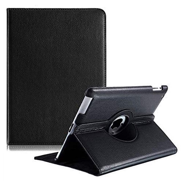 iPad 2/3/4 Case - 360 Degree Rotating Stand Smart Case Protective Cover ...