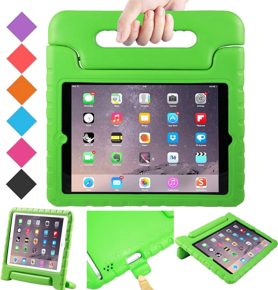iPad 2 3 4 Shockproof Case Light Weight Kids Case Super Protection ...