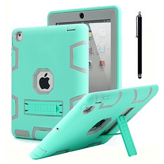 iPad 2 Case,iPad 3 Case,iPad 4 Case,AICase Kickstand Shockproof Heavy ...
