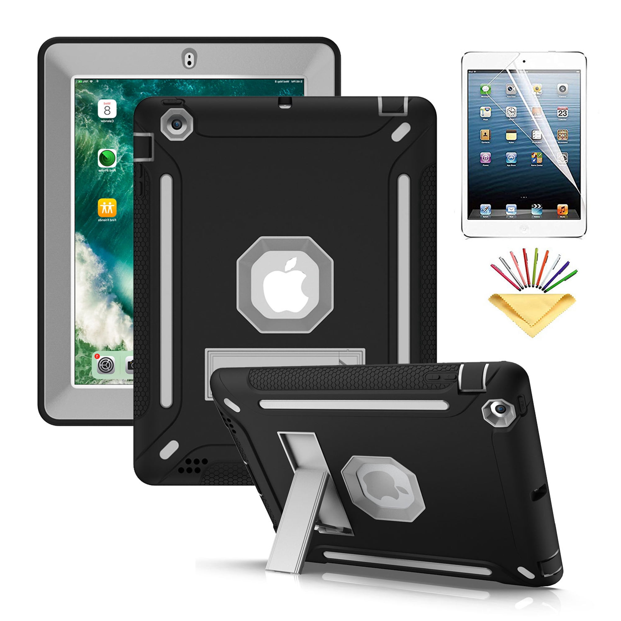 iPad 2 Case, iPad 3 Case, iPad 4 Case, Dteck Kickstand Heavy Duty ...