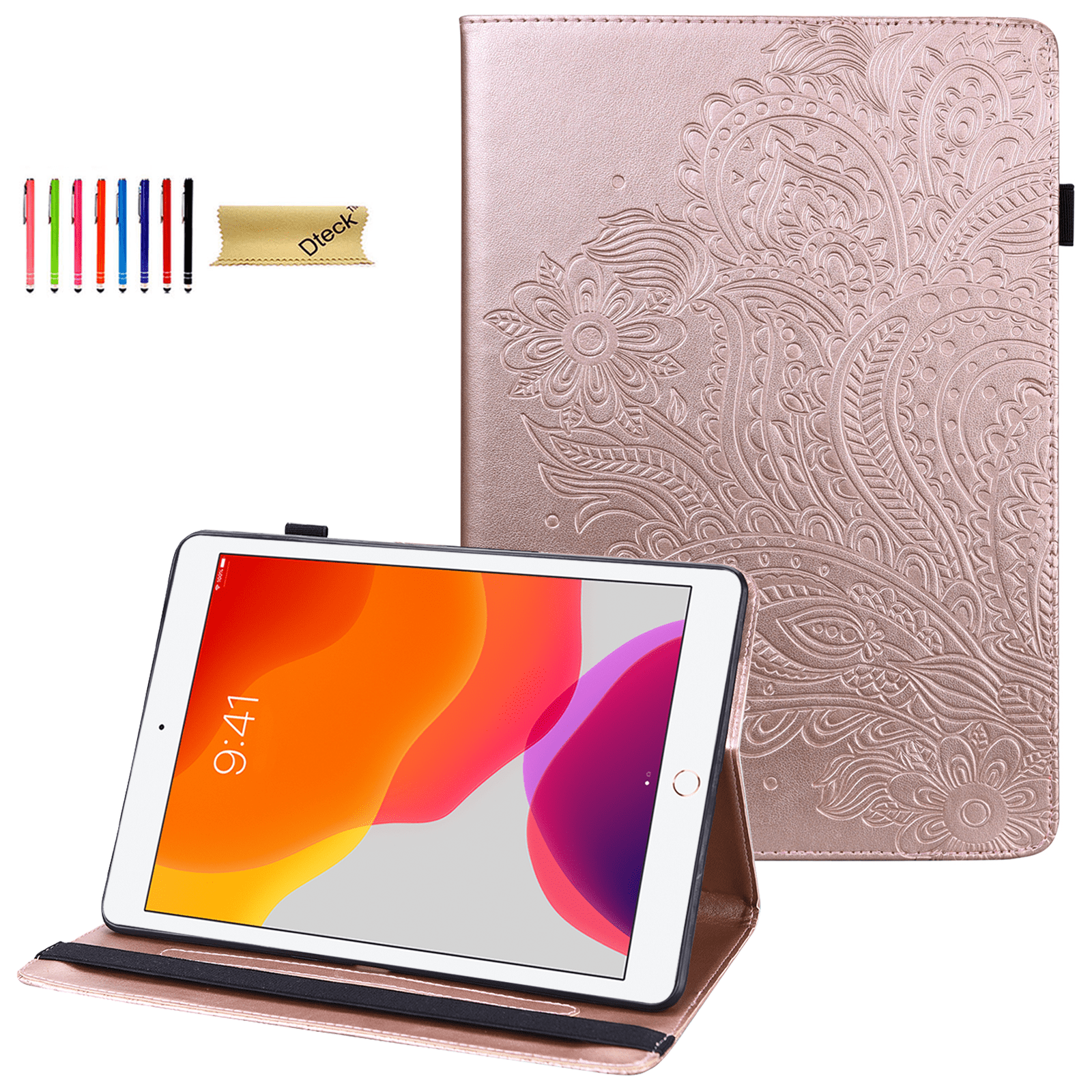 iPad 8th Generation Case, iPad 10.2 Case, Slim Flower Design Premium ...