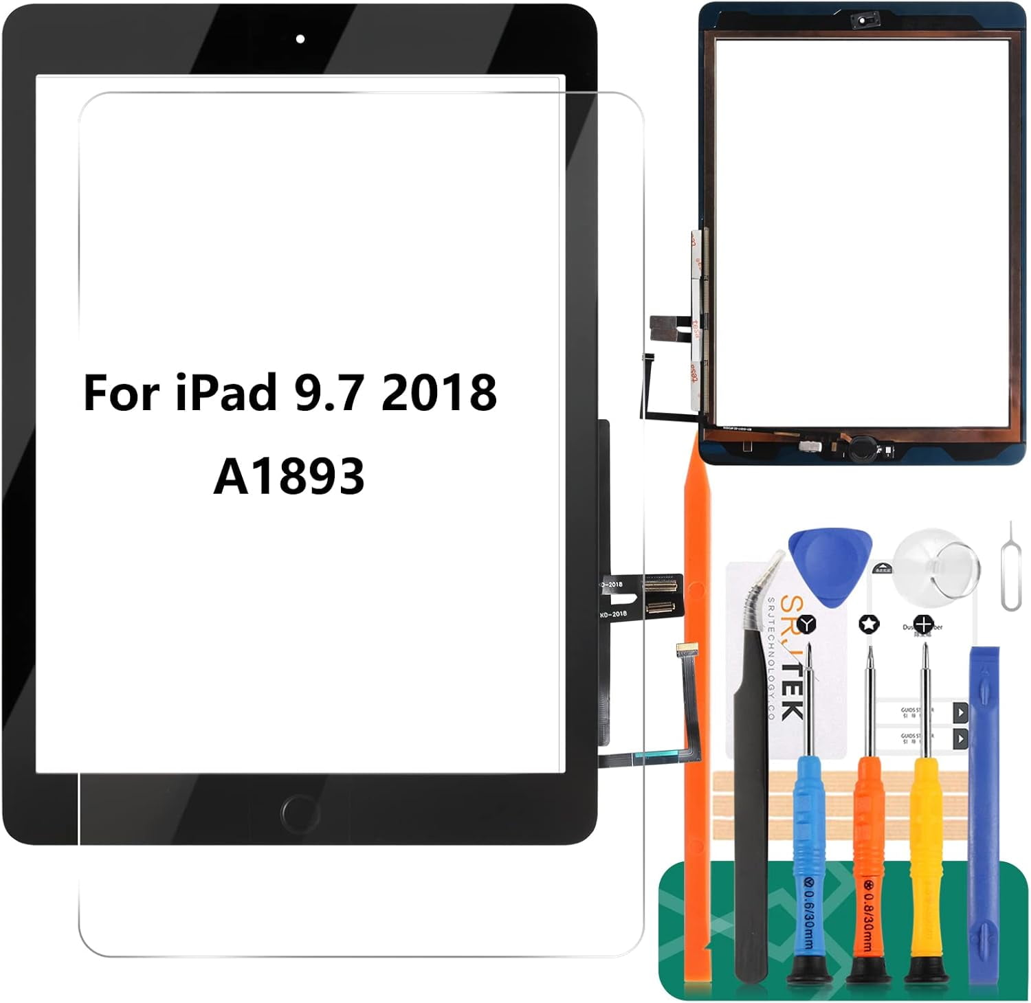 for iPad 9.7 2018 Touch Screen for iPad 6 Digitizer 6th Gen A1893 ...
