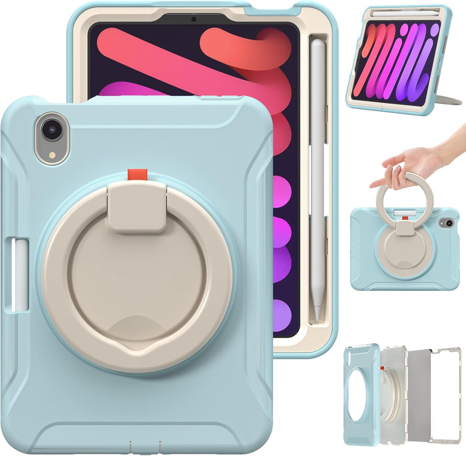 iPad 9th/ 8th/ 7th Generation Case - Rugged Protection Cover for iPad ...