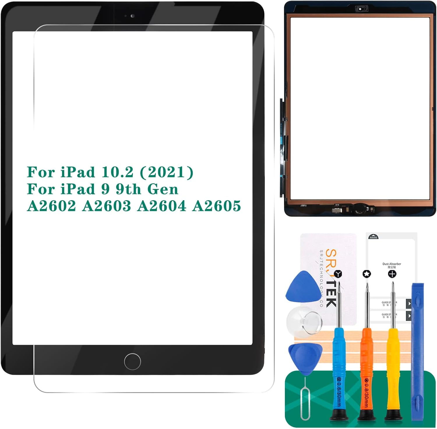for iPad 9th Gen Generation Touch Screen for iPad 9 A2602 Screen ...