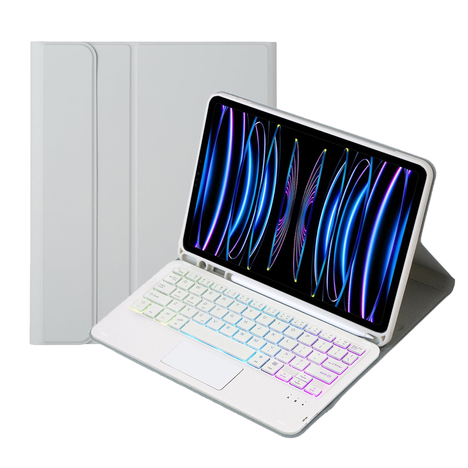 iPad 9th Generation Case with Keyboard 10.2 inch, Detachable Wireless ...
