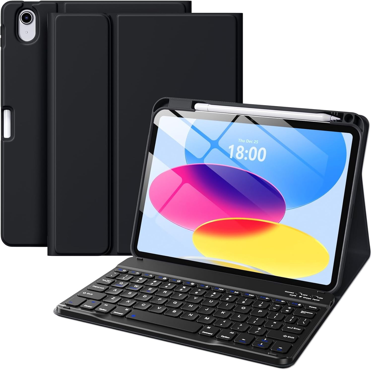 for iPad (A16) 11th/10th Generation Case with Keyboard - Detachable ...