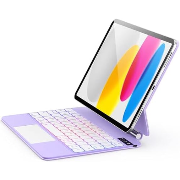 For iPad (A16) 11th &10th generation Case with Keyboard,Backlight Multi ...