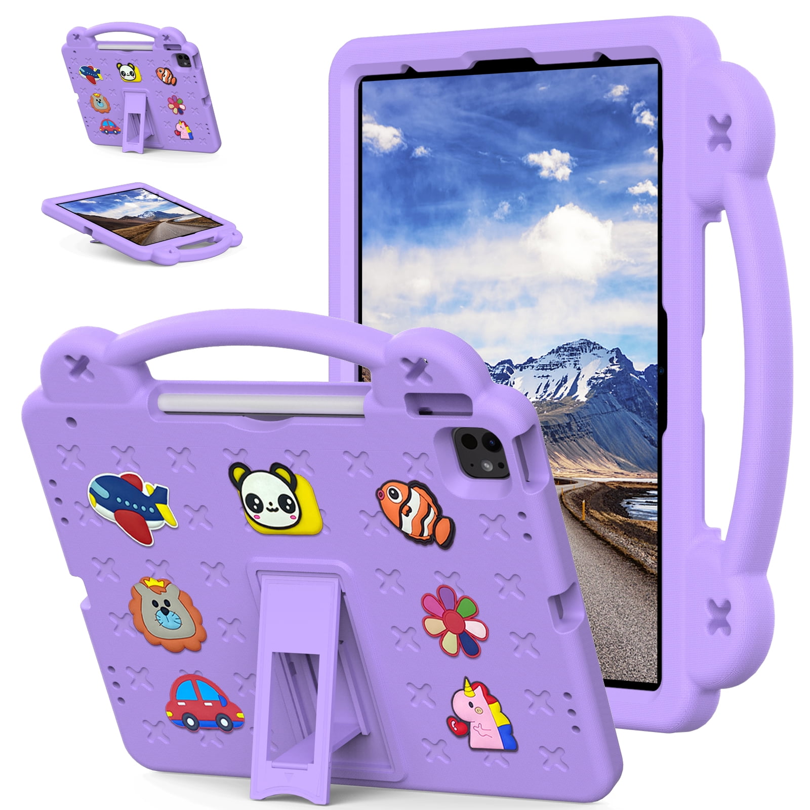 for iPad Air 11 inch M2 2024 & iPad Pro 11 inch (M4) 2024 Case Cute ...