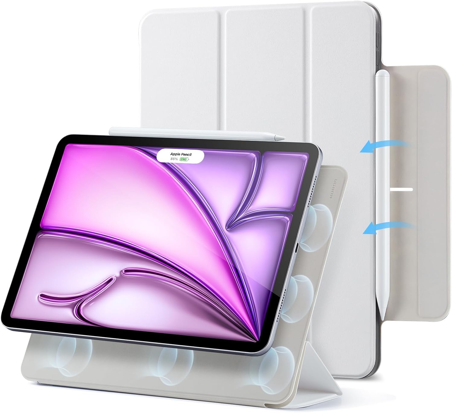 for iPad Air 13 Inch Case M2 (2024), Pro 12.9 (2022/2021, 6th/5th/4th Gen), Powerful Magnetic ...