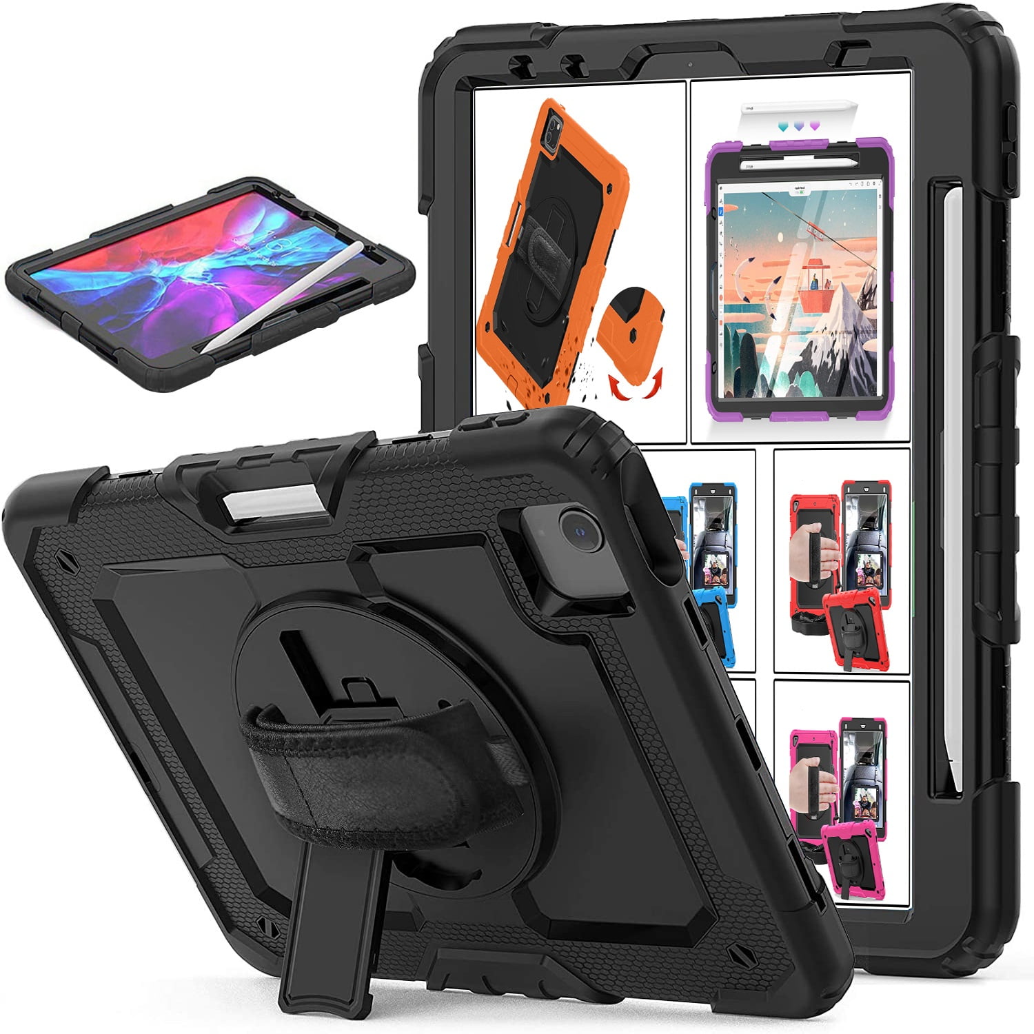 DuraSafe Cases iPad Air 4th 5th Gen 10.9 Inch Rugged Case, Kickstand ...