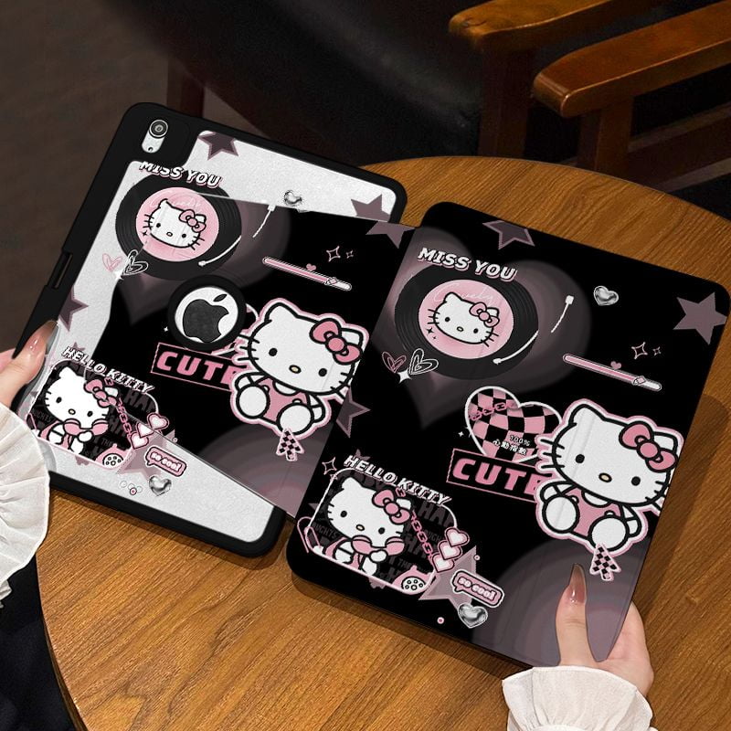iPad Air 5 protective cover black plastic Hello Kitty pro 11/10.5 ...