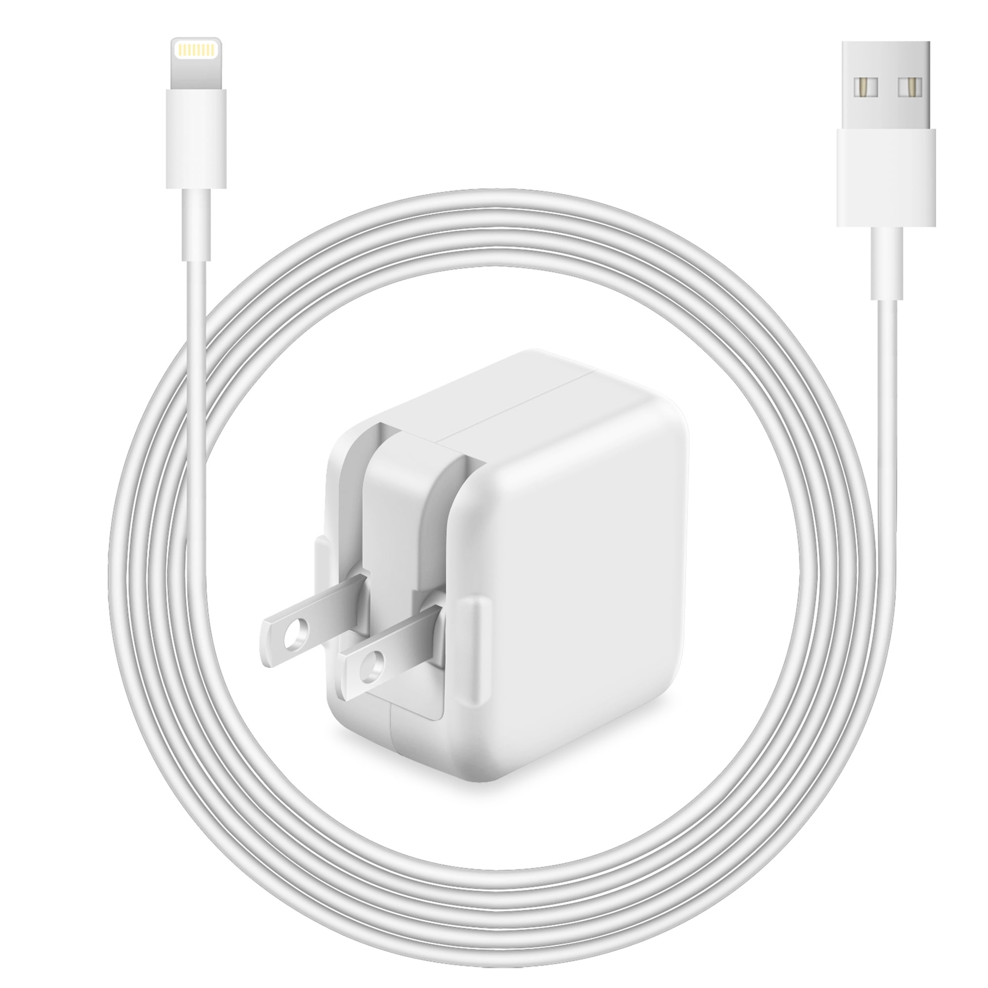iPad Wall Charger-Apple MFi Certified-12W USB Wall Charger Foldable ...