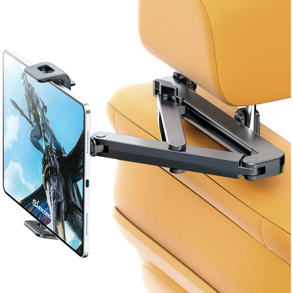 for iPad Holder for Car Backseat, Triangular Retractable Arm Headrest ...