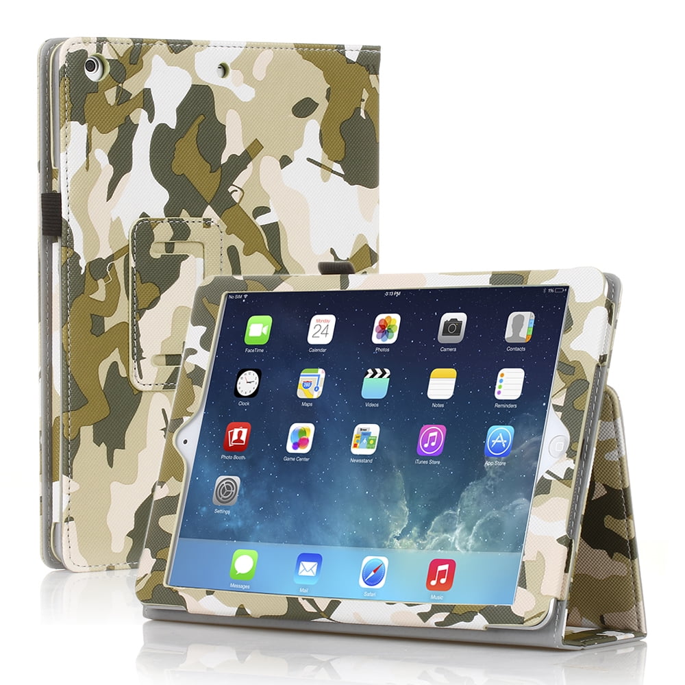iPad Mini 4 Case (Camouflage Army Green) - Slim Fit Synthetic Leather ...