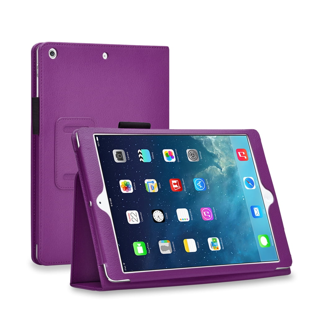 iPad Mini 4 Case (Purple) - Slim Fit Synthetic Leather Folio Case Cover ...