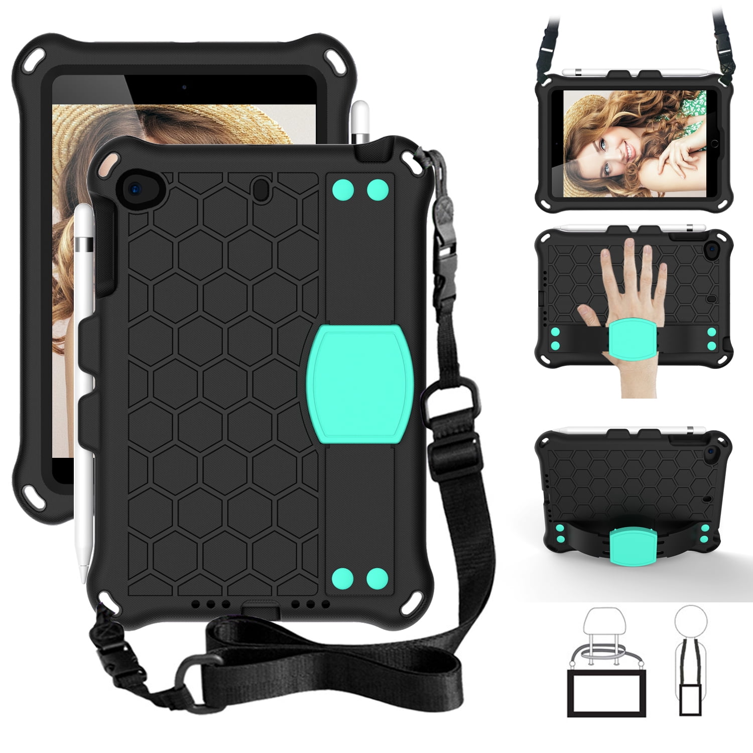 iPad Mini 5 Case, iPad Mini 4 Case, iPad 3 2 1 Case, Allytech EVA Heavy ...