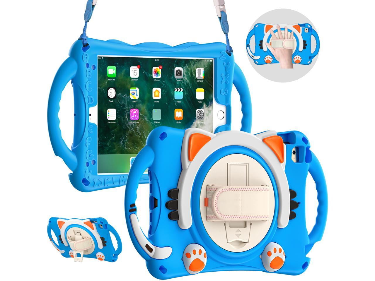 iPad Mini 5th/4th/3rd/2nd/1st Generation Case for Kids, Silicone Rubber ...