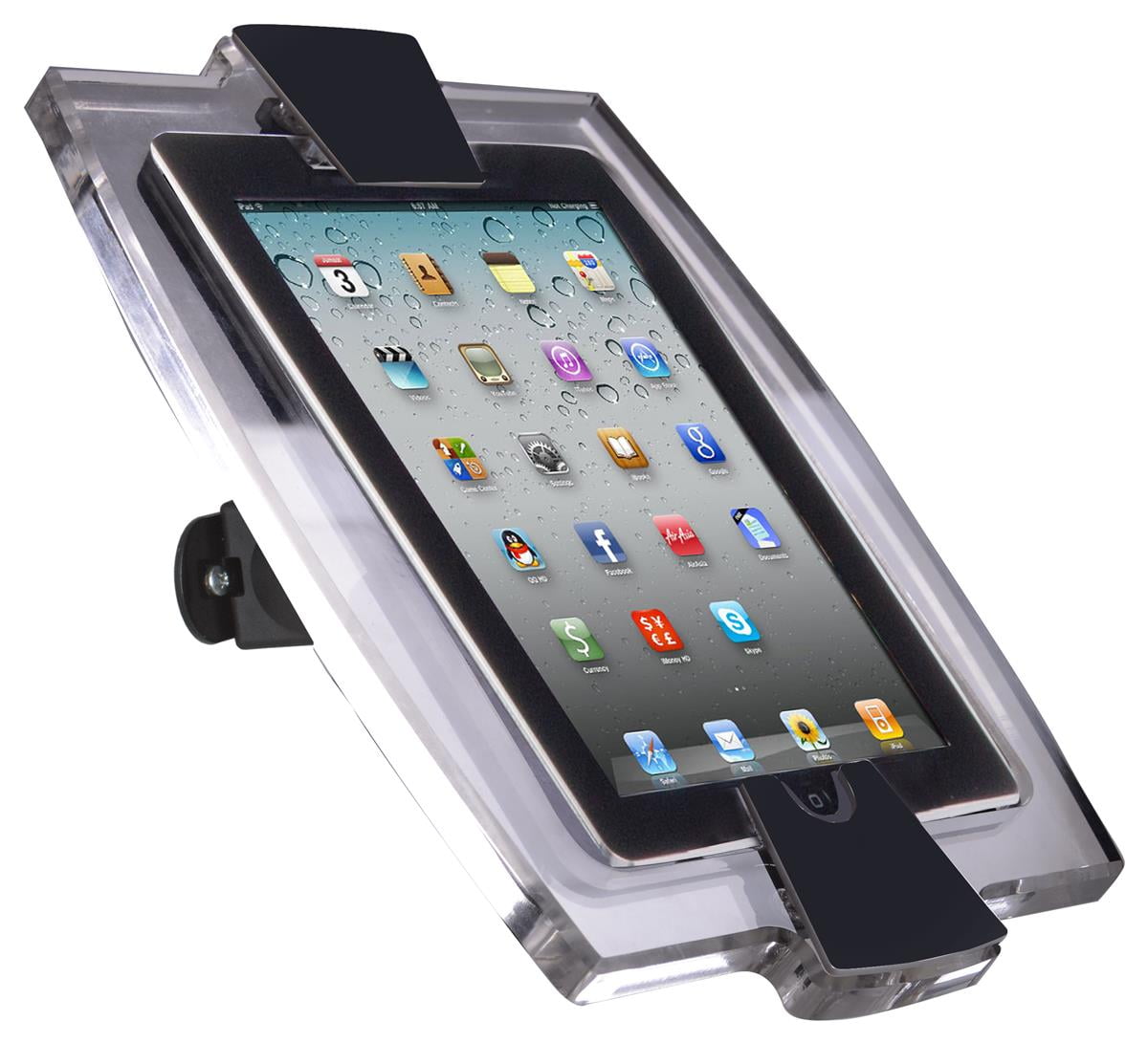 iPad Mini Enclosure for Wall Mount Use, Tilting and Rotating Bracket ...