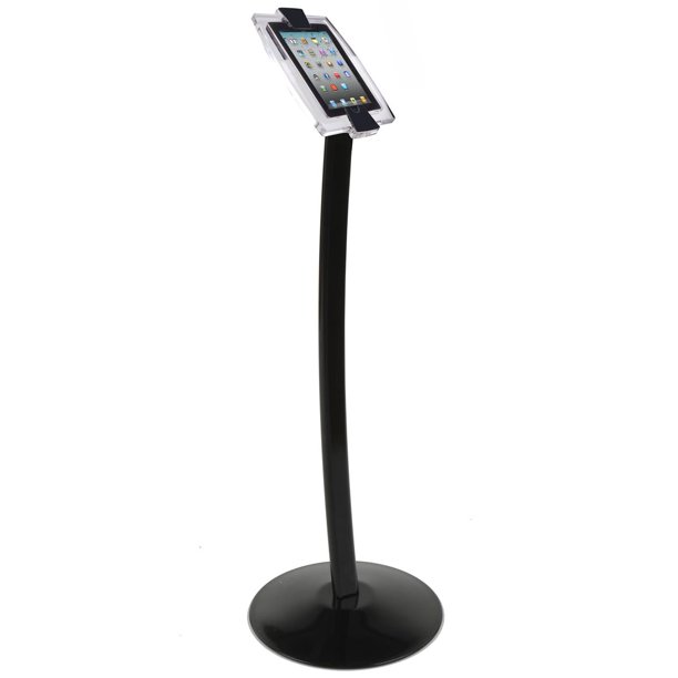 iPad Mini Tablet Floor Stand, Rotating and Tilting Acrylic Enclosure ...