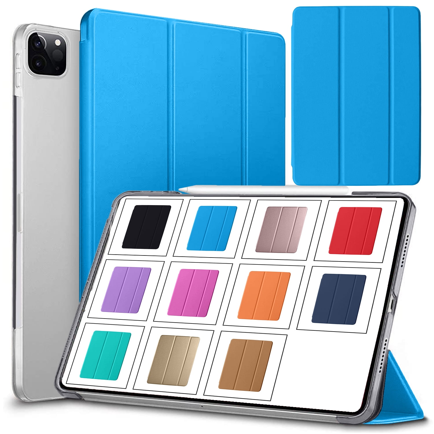 iPad PRO 12.9" 4th Gen 2020 Case A2229 A2069 A2233 MY2H2LL/A MXAT2LL/A MXAV2LL/A MY2J2LL/A ...