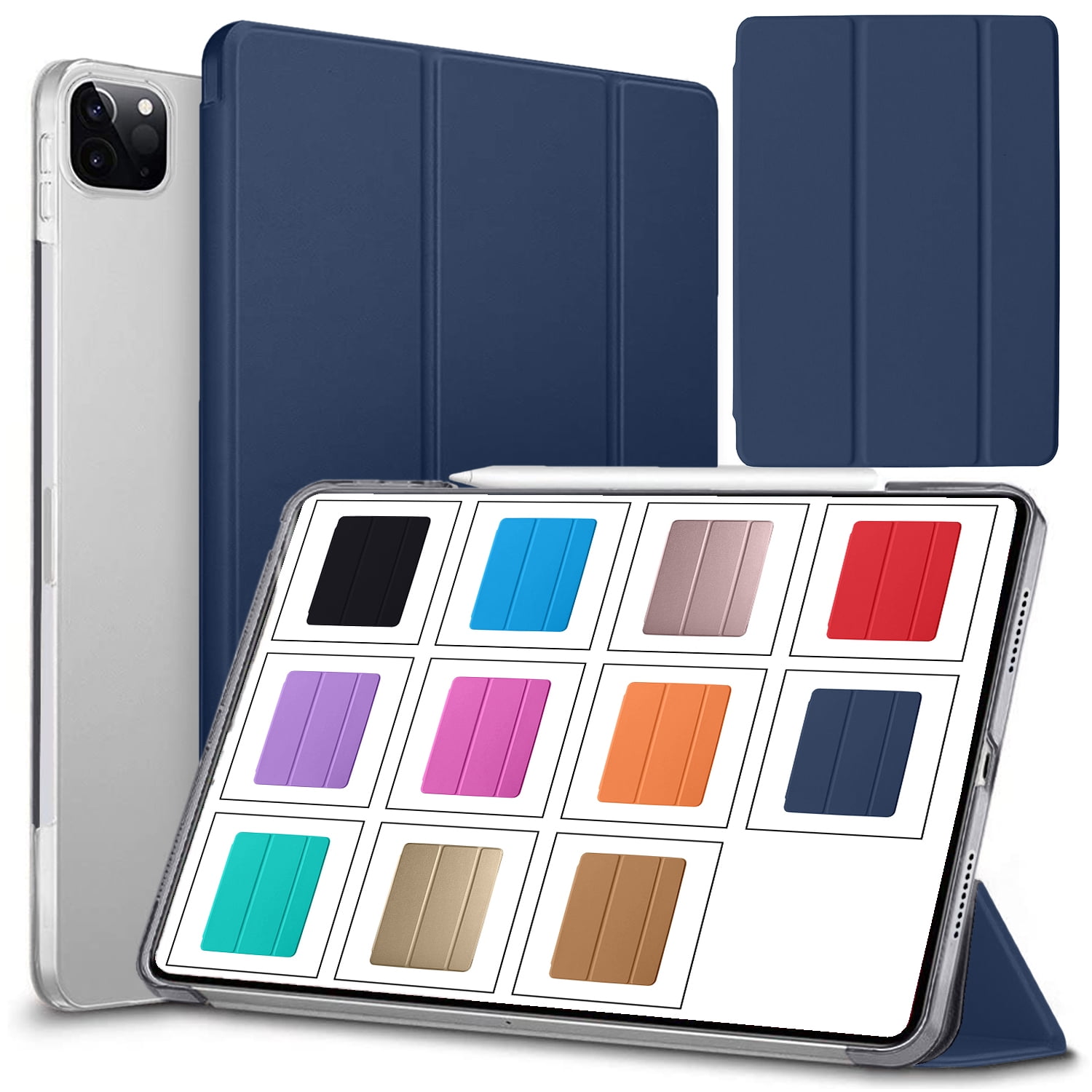 iPad PRO 12.9" 6th Gen [ 6 generation ] 2022 Protective Case With Stand ...
