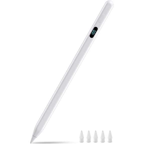 iPad Pencil with Magnetic&5 Extra Tips,USB-C Faster Charge,Stylus Pen ...