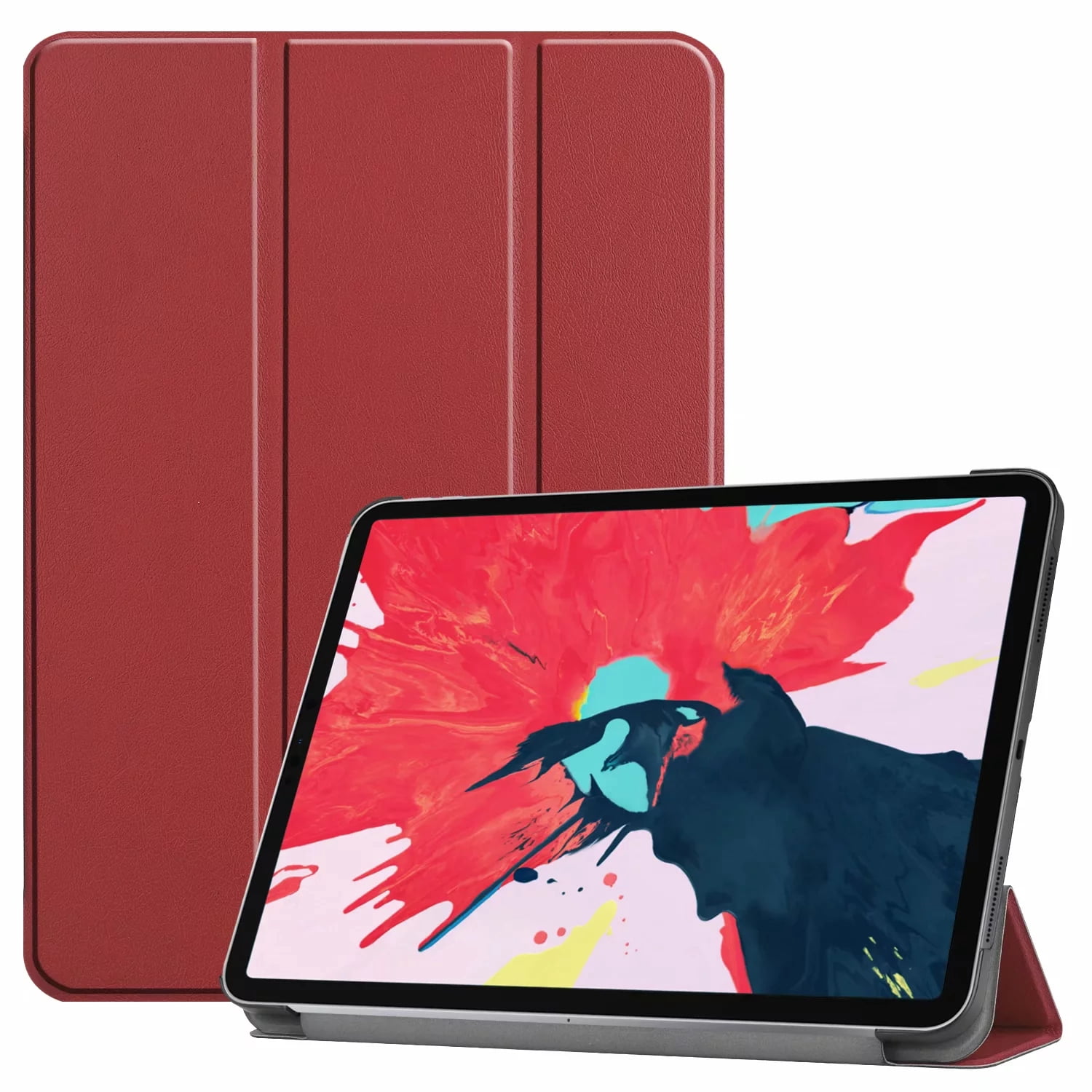 iPad Pro 11 Case 2020, Allytech PU Leather Slim Fit Folio Flip Trifold ...