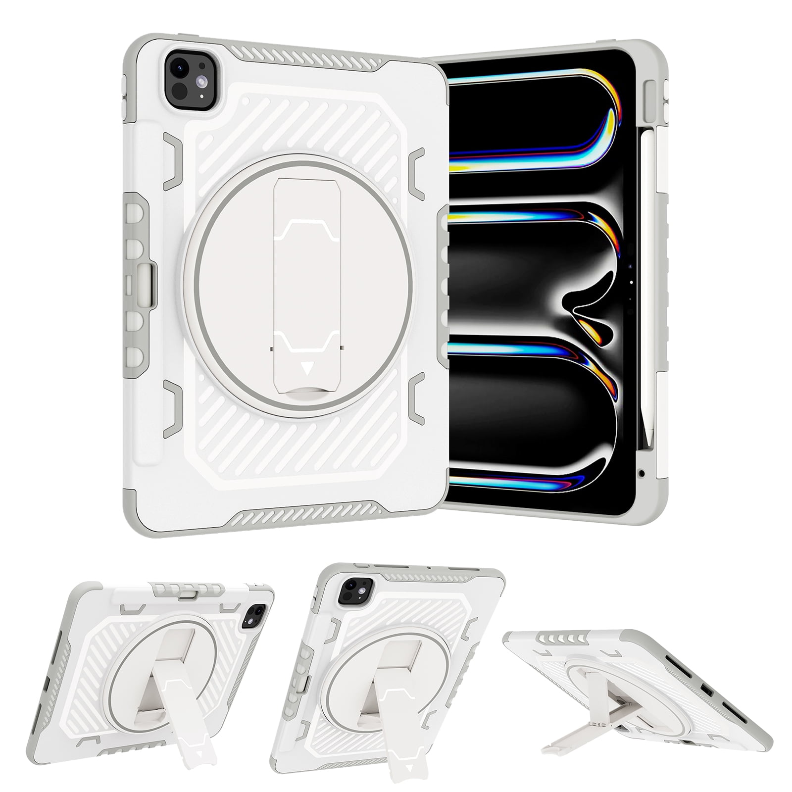 for iPad Pro 11" M4 2024 (5th Generation) Tablet Case with Rotatable ...