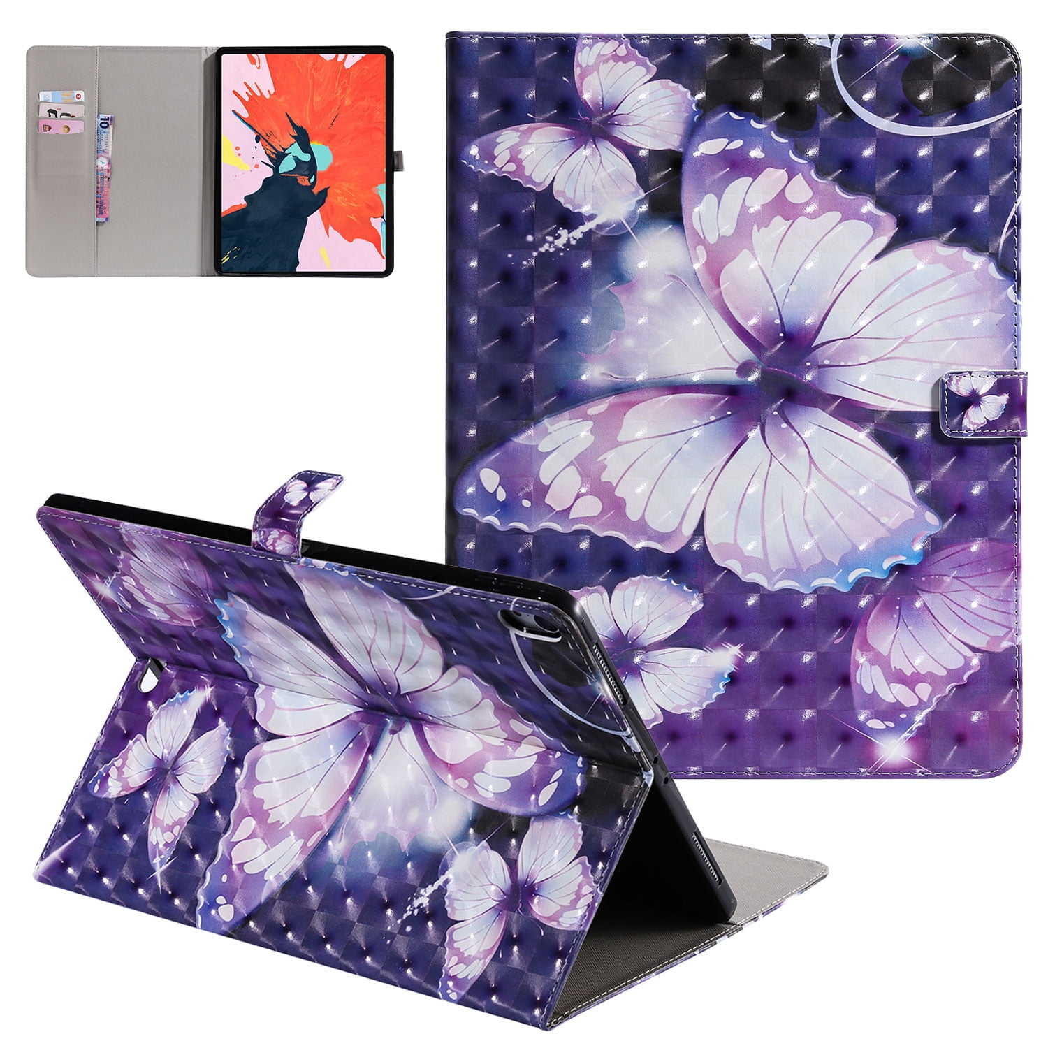 iPad Pro 12.8 Inch Case 2018 Released,Allytech PU Leather Folio Slim 3D ...