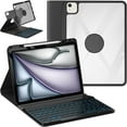 Apple iPad Pro 12.9 Case with Keyboard for 4th/5th/6th Gen, 360° Cover ...