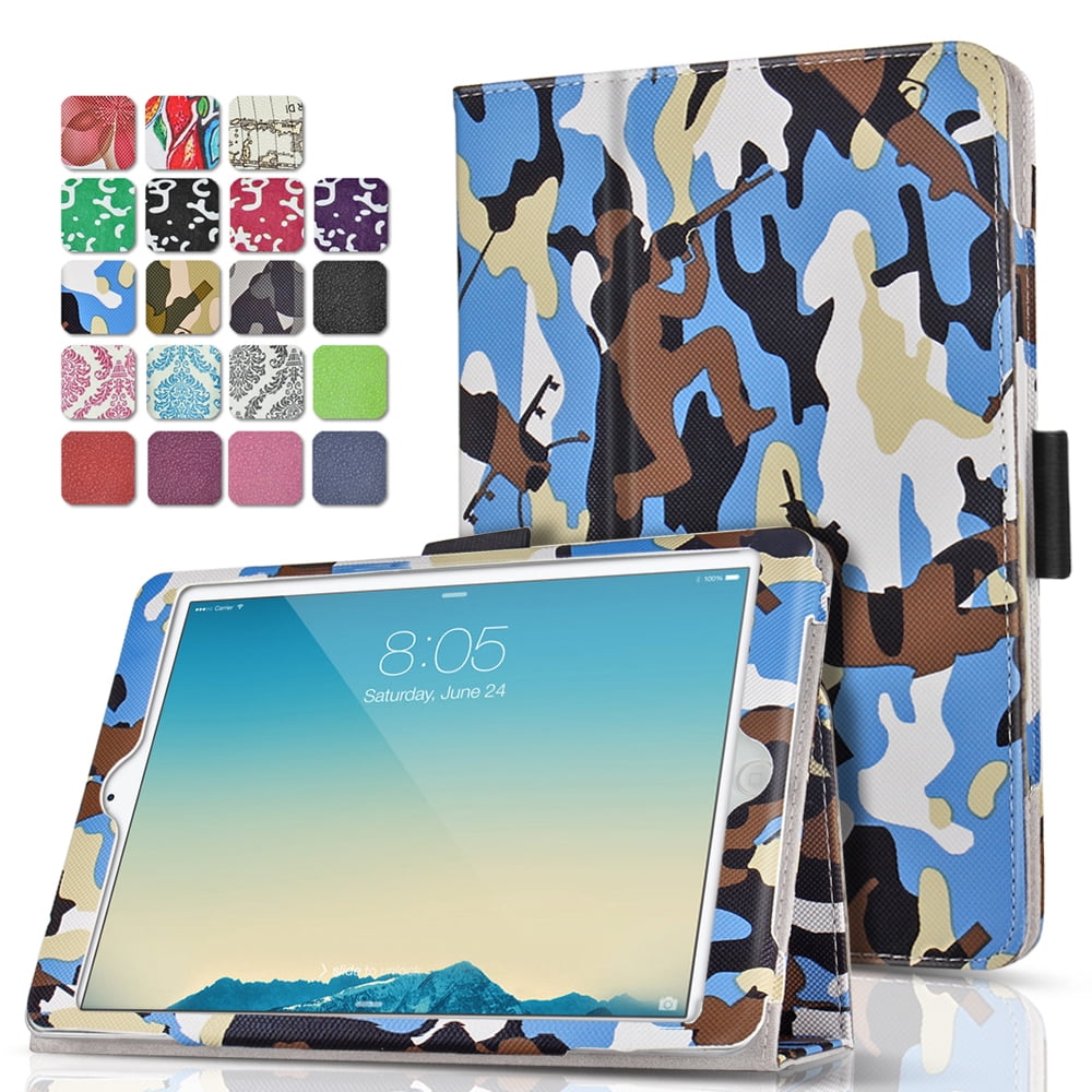 iPad Pro 9.7 Case (Camouflage Blue) Ultra Slim Lightweight Protective ...