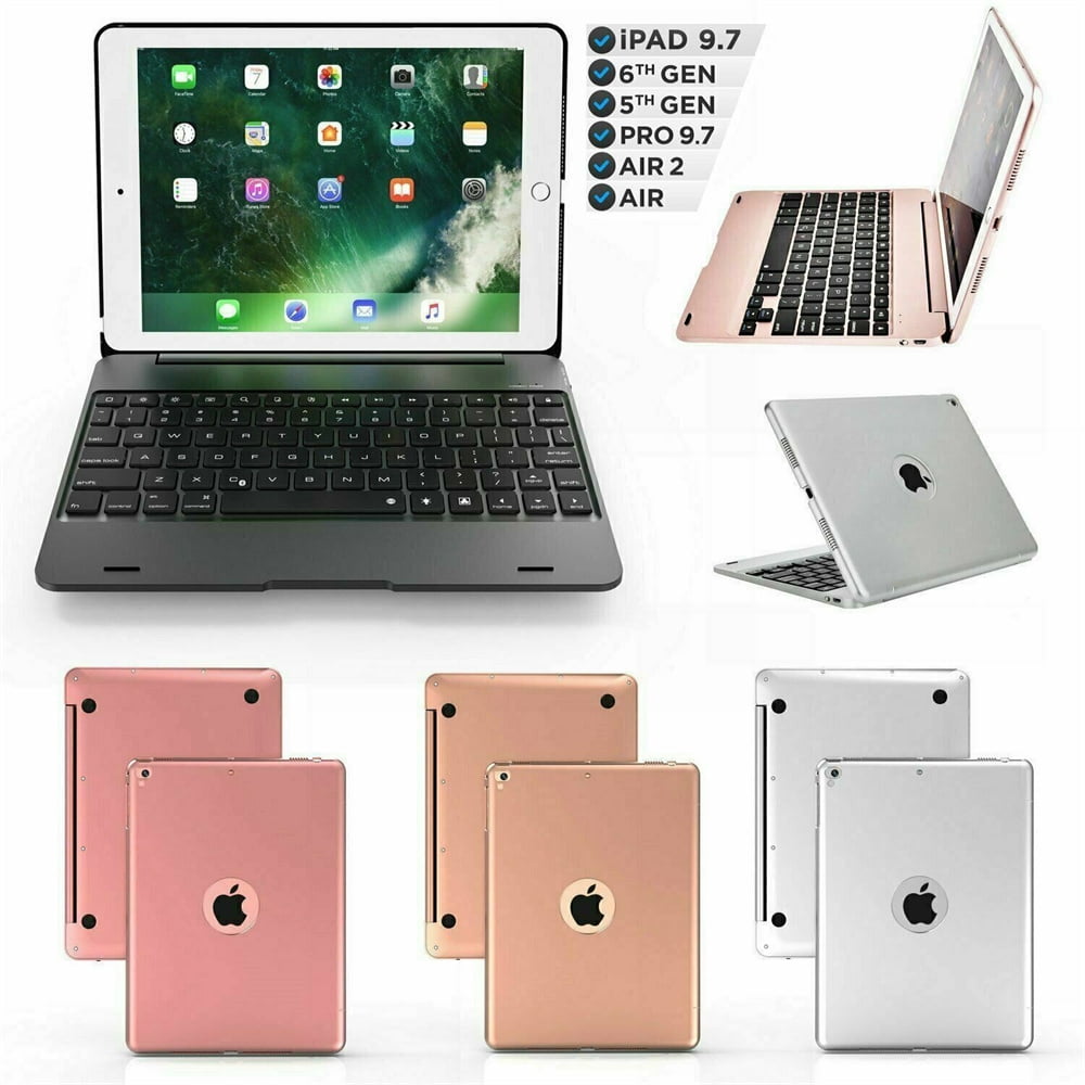 iPad Smart Keyboard Case For iPad 5th 6th Generation 2018 9.7" Air 2 ...