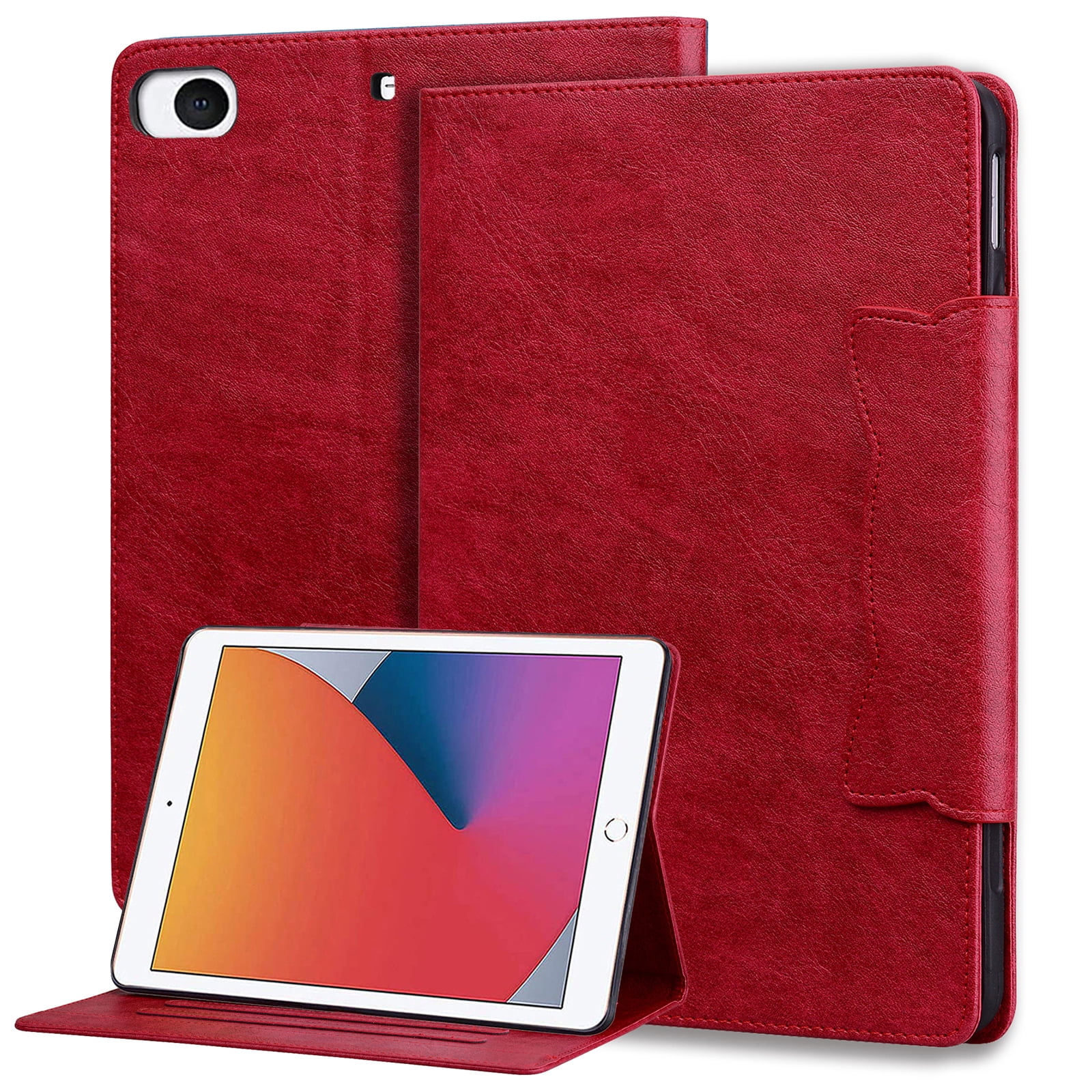for iPad mini 1/2/3/4/5 Case, Vintage Soft PU Leather Case with 2 Anti ...