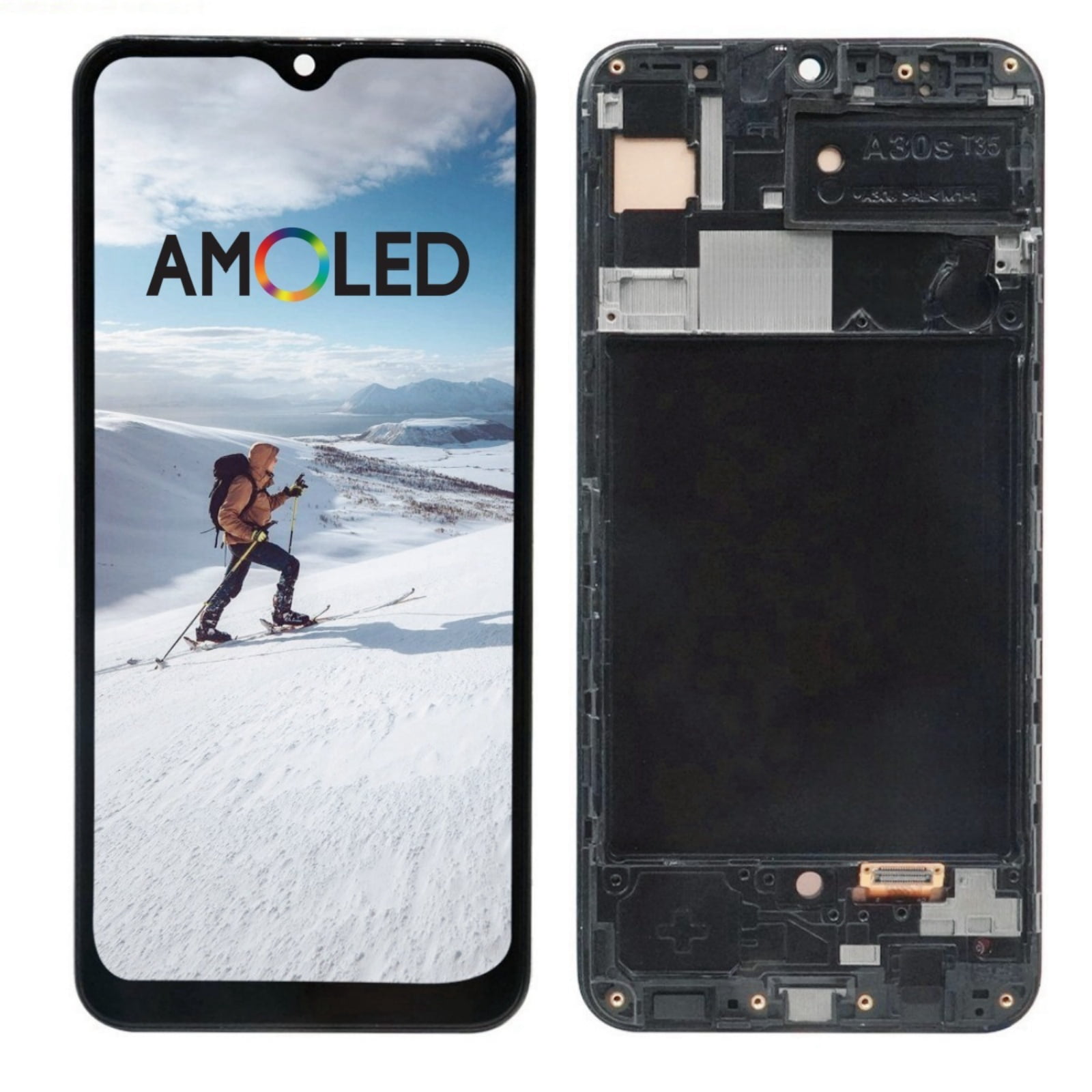 iPartsTop Replacement AMOLED Display Touch Screen With Frame For ...