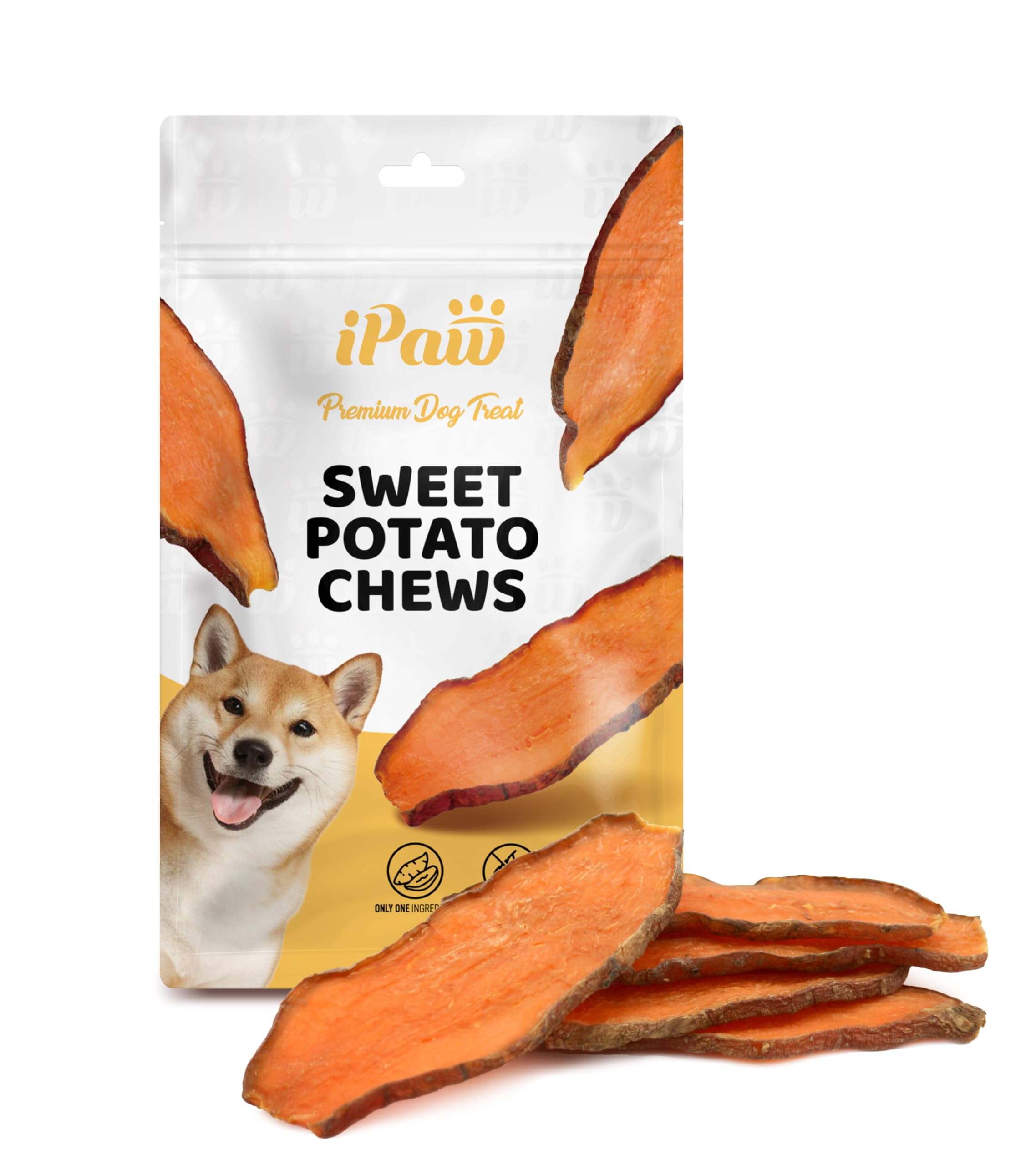 iPaw Sweet Potato Chews TMA2 for Dogs, Single Ingredient Dog Treats for ...