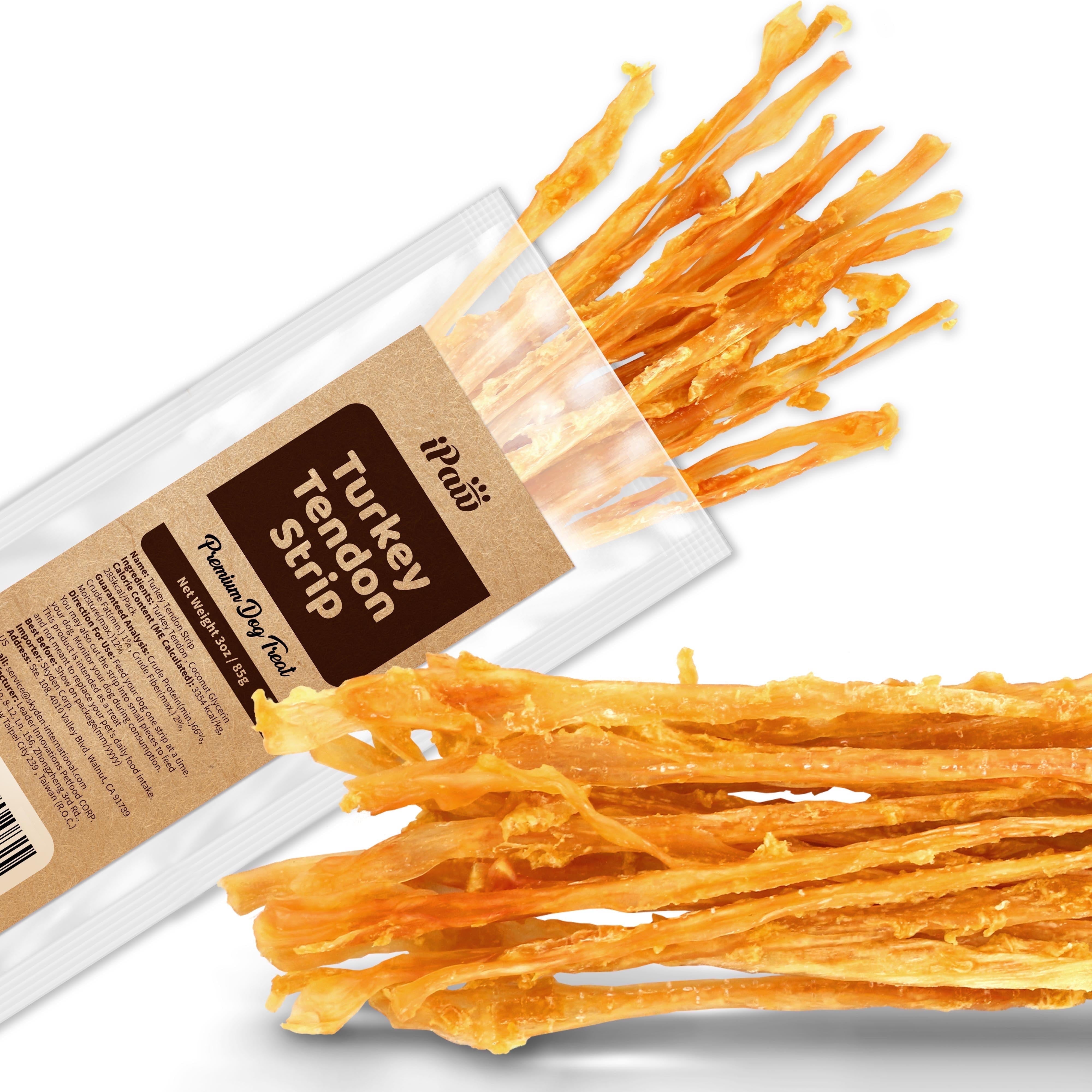 ipawspace Turkey Tendon Dog Treats, All Natural, Hypoallergenic Chew ...