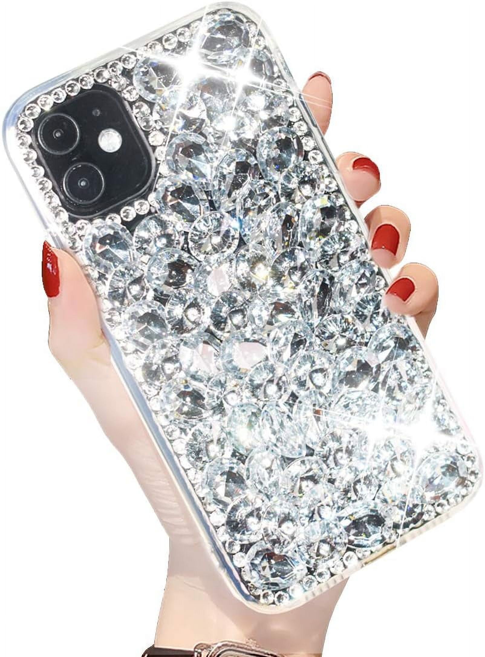iPhone 11 Bling Glitter Case,Luxury Shiny Diamond Crystal Rhinestone ...