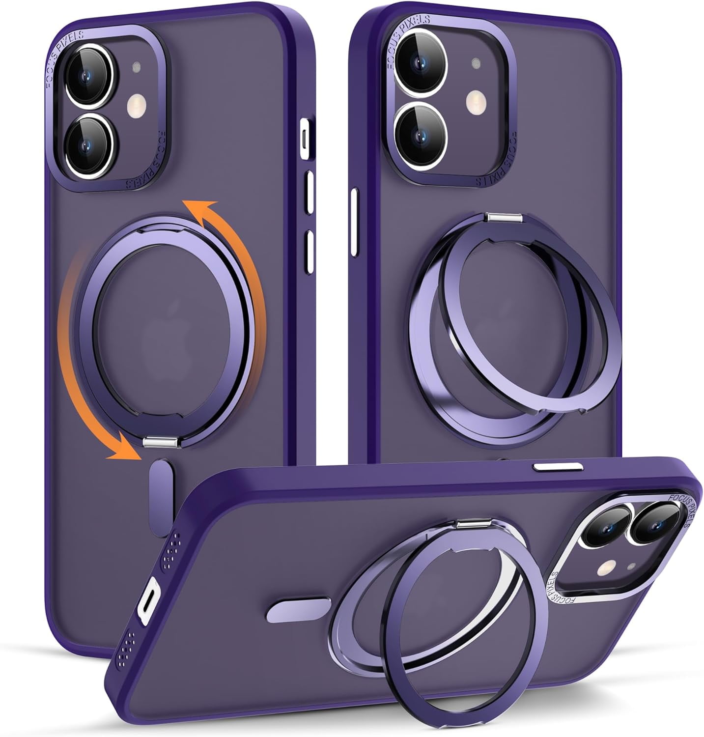 for iPhone 11 Case with 360° Rotatable Ring Stand [Compatible with ...