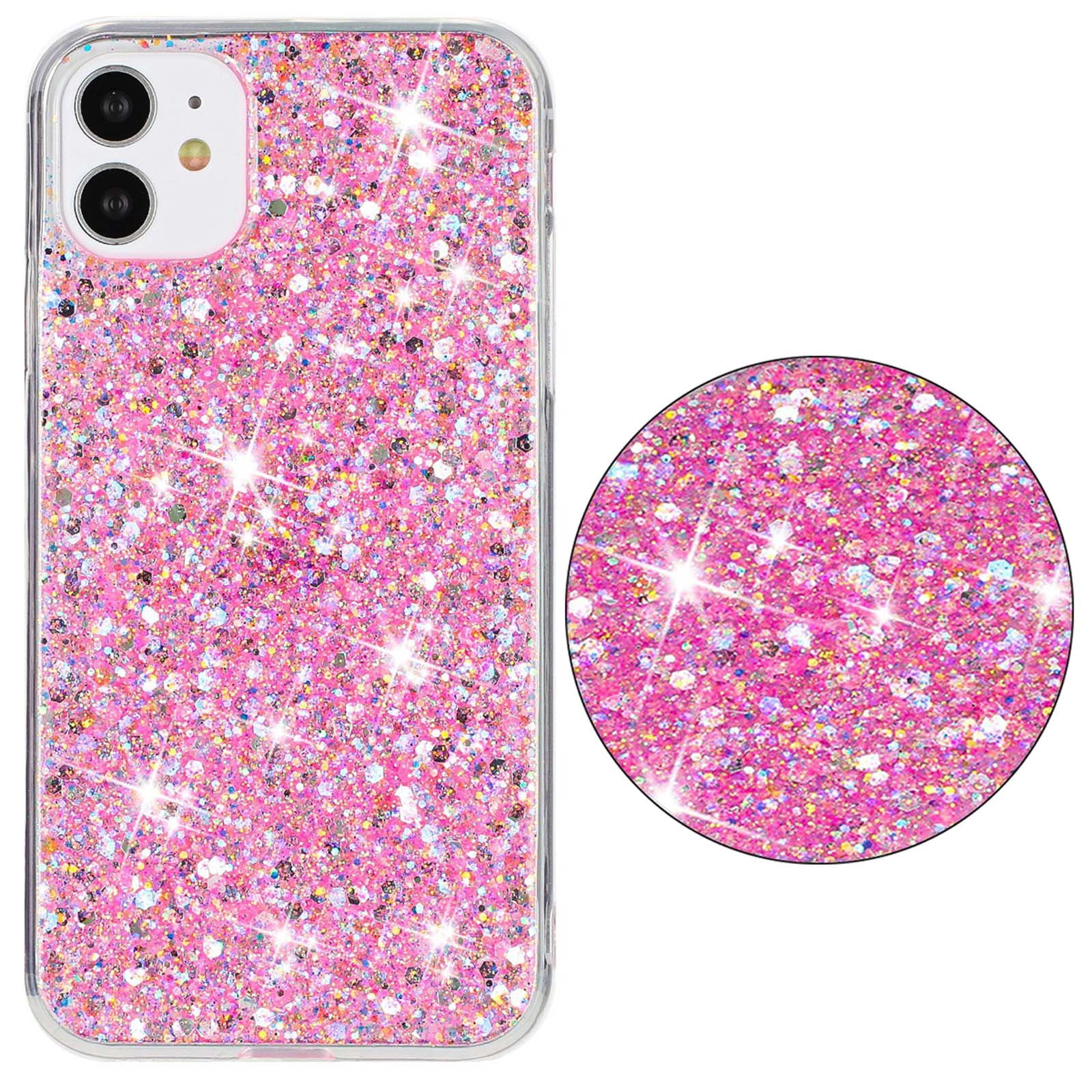 For iPhone 11 Case,Cute Glitter Bling Twinkle Stardust with Drop ...