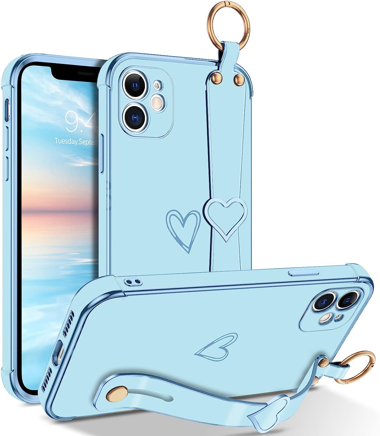 iPhone 11 Case, iPhone 11 Phone Case Love Heart Cute Case with ...