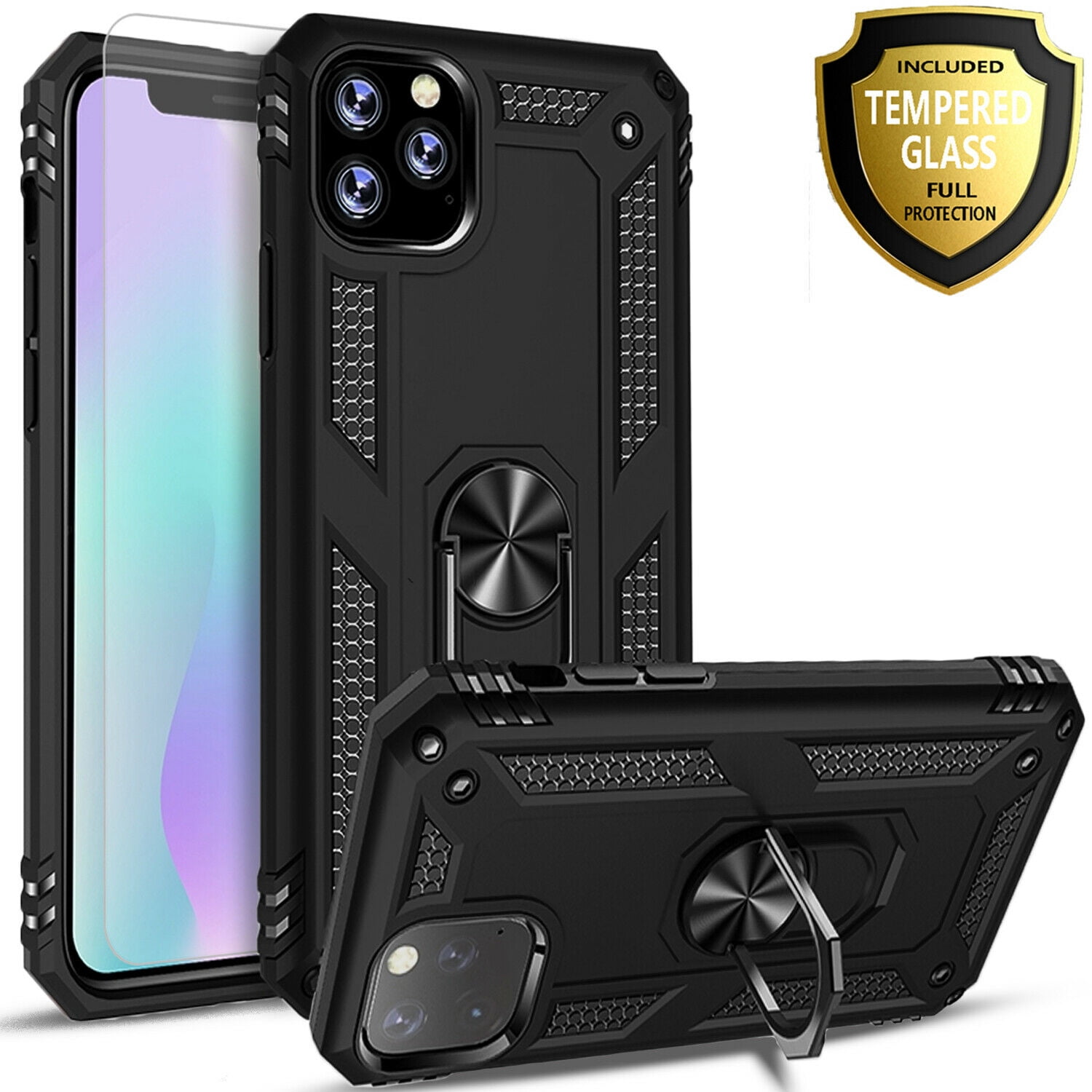 iPhone 11 Case, With [Tempered Glass Screen Protector Included ...