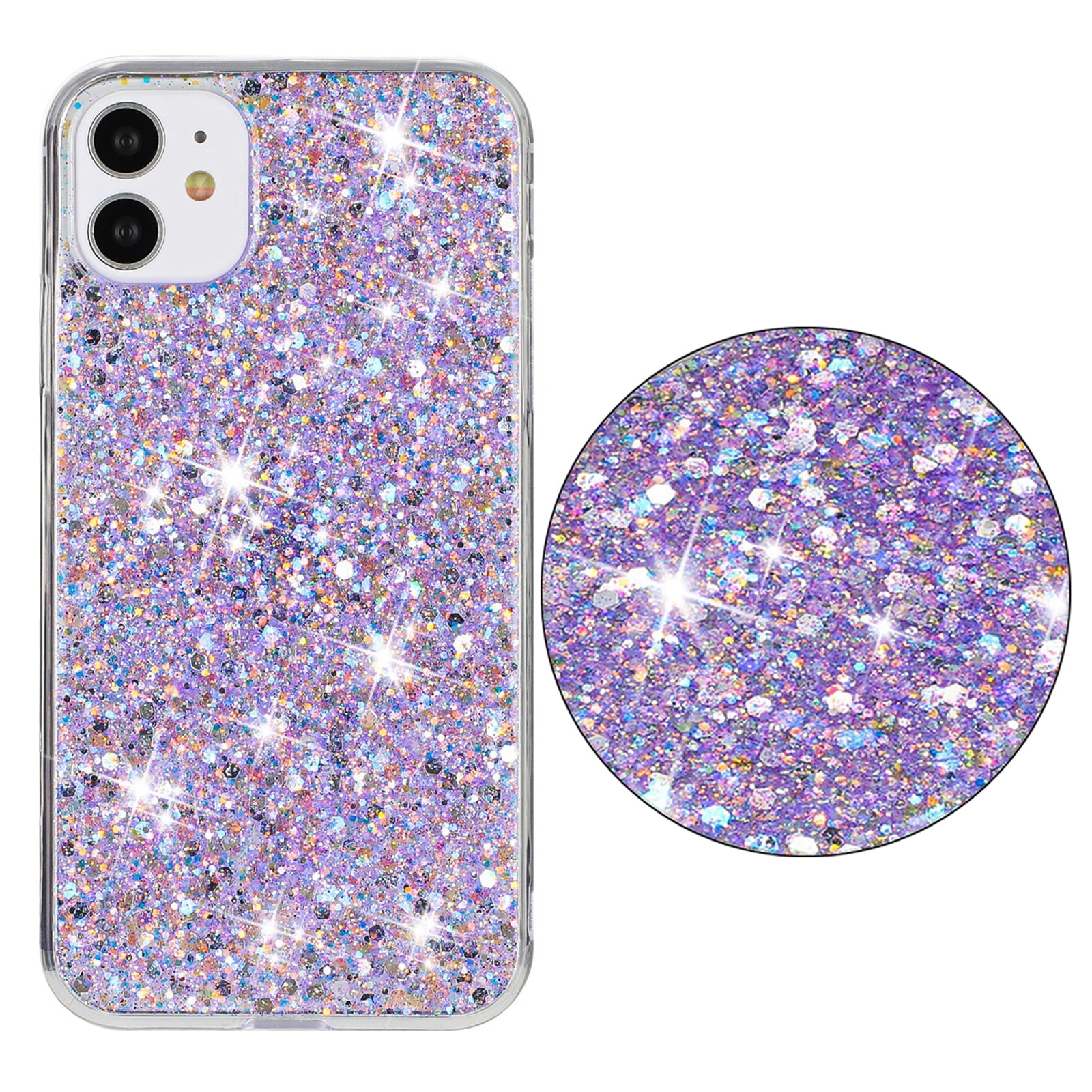 for iPhone 11 Glitter Case, Cute Bling Sparkle Shiny Slim Soft Silicone ...