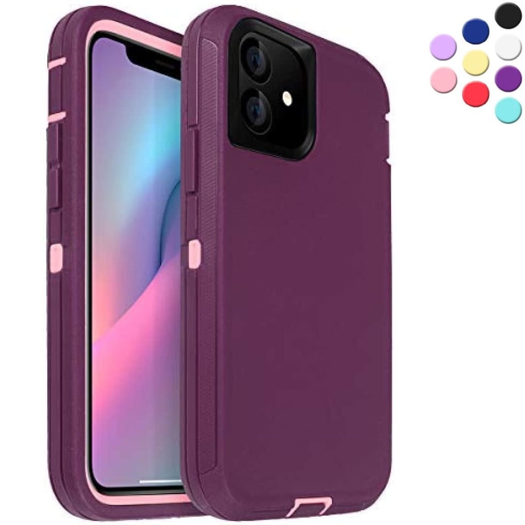iPhone 11 Heavy Duty Shockproof Case, 3 Layer, Shatter Resistant, Tough ...
