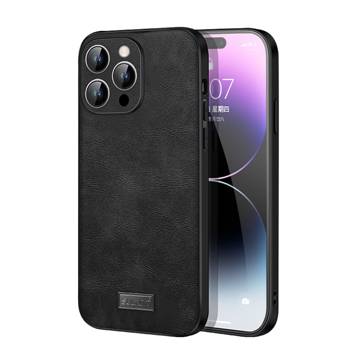 for iPhone 11 Leather Case Wireless Charging, Slim Luxury Classic PU ...